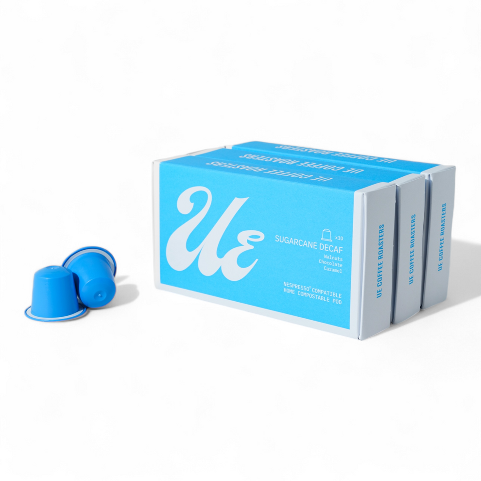 Sugarcane Decaf Espresso Pods – Ue Coffee Roasters